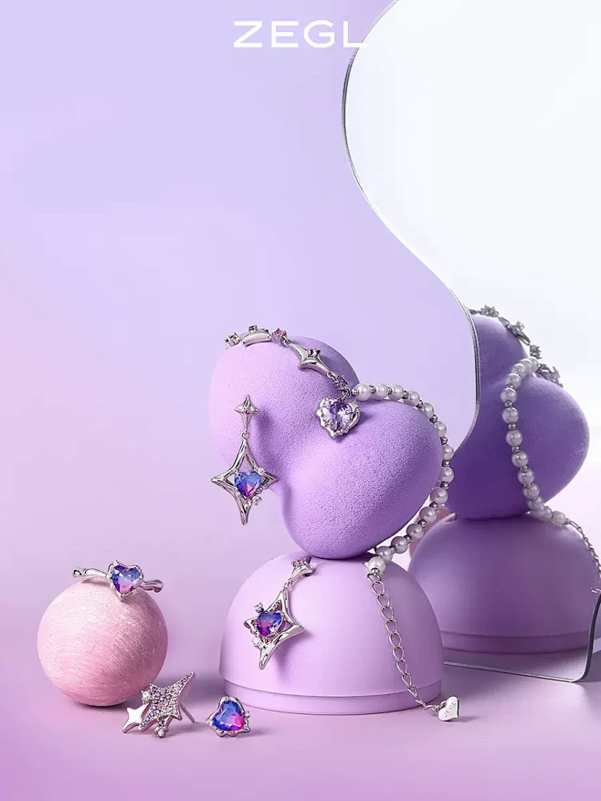 ZEGL设计师银河甜心系列四芒星耳环女小众设计感高级耳钉银针耳饰-tmall.com天猫-花瓣网