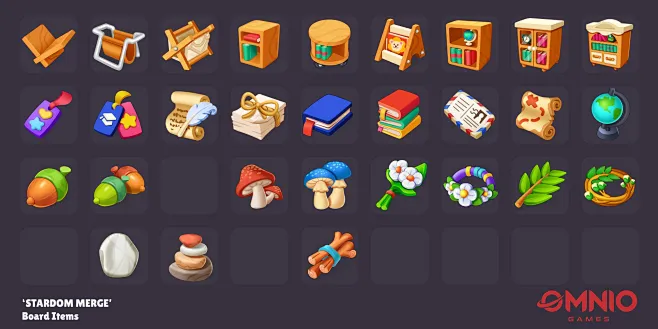 MERGE GAME Board Items :: Behance-花瓣网