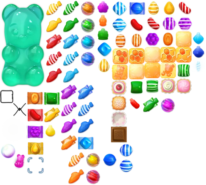 Candy Crush Soda Saga - Candies-花瓣网