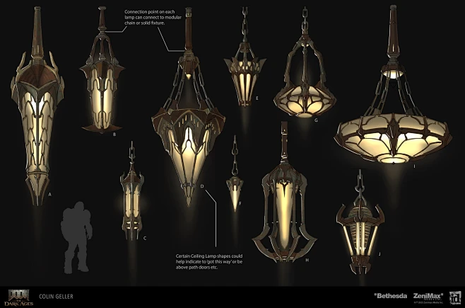 DOOM: The Dark Ages - Sentinel Props & Lights-花瓣网