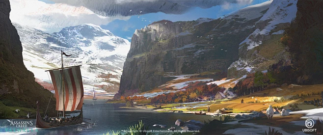 Assassin's Creed: Valhalla - River Scene-花瓣网
