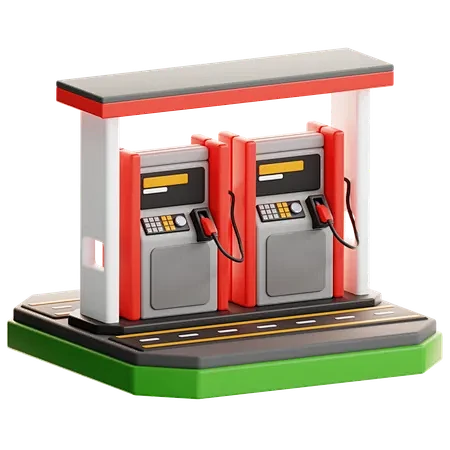 gas-station-3d-icon-download-in-png-blend-fbx-gltf-file-formats--fuel ...