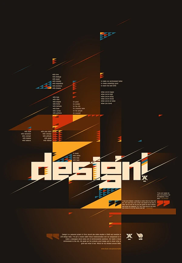 Typographic posters-花瓣网