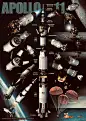 apollo 11 Moon landing Saturn v 50th anniversary infographic armstrong ...