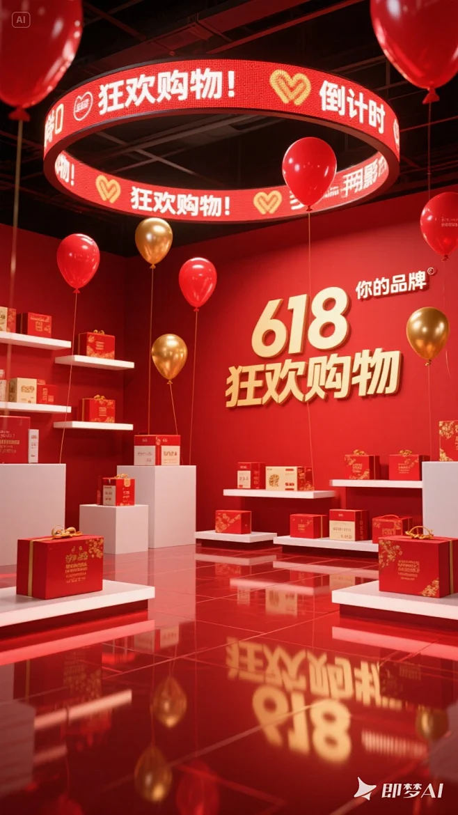 618大促直播间背景 (4)-花瓣网