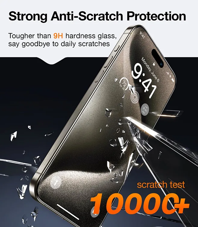 Amazon.com: TORRAS Stealth for iPhone 15 Pro Privacy Screen Protector ...