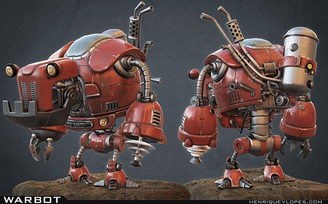 Warbot, Henrique Lopes : warbot based on the concept from jonny duddle ...