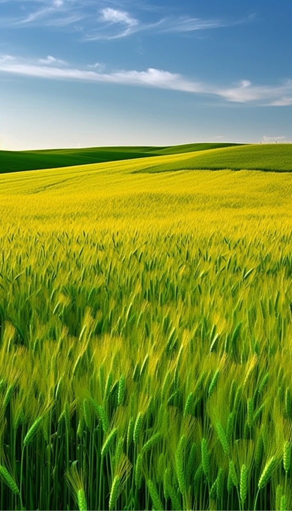 绿色水稻田野稻田稻穗摄影图片-花瓣网