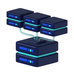 Data Integration 3D Icon-花瓣网