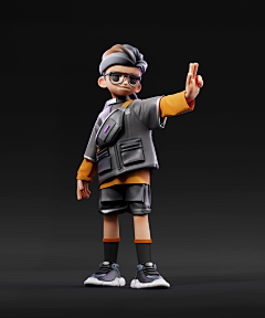 C4DIP人物形象/IP捏造盲盒「3D」-花瓣网|陪你做生活的设计师 | C4D 购物 (8)