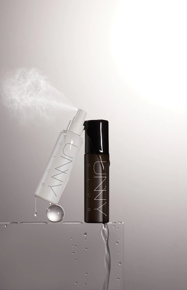 beauty editorial Layout makeup makeup spray product photograp unny-花瓣网