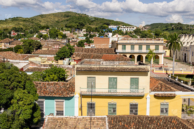 古巴特立尼达历史古城全景