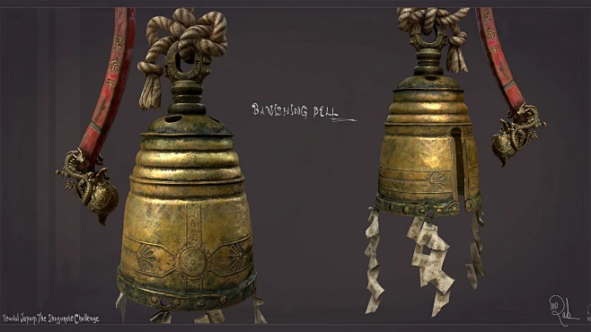 Banishing Bell, Sourav kumar : Here is my attempt of Banishing Bell Texturing. I would ...