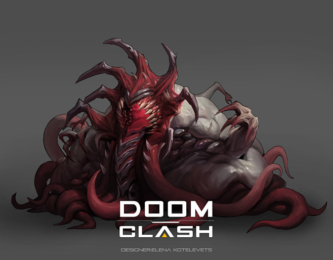 DOOM CLASH monsters and arms concept