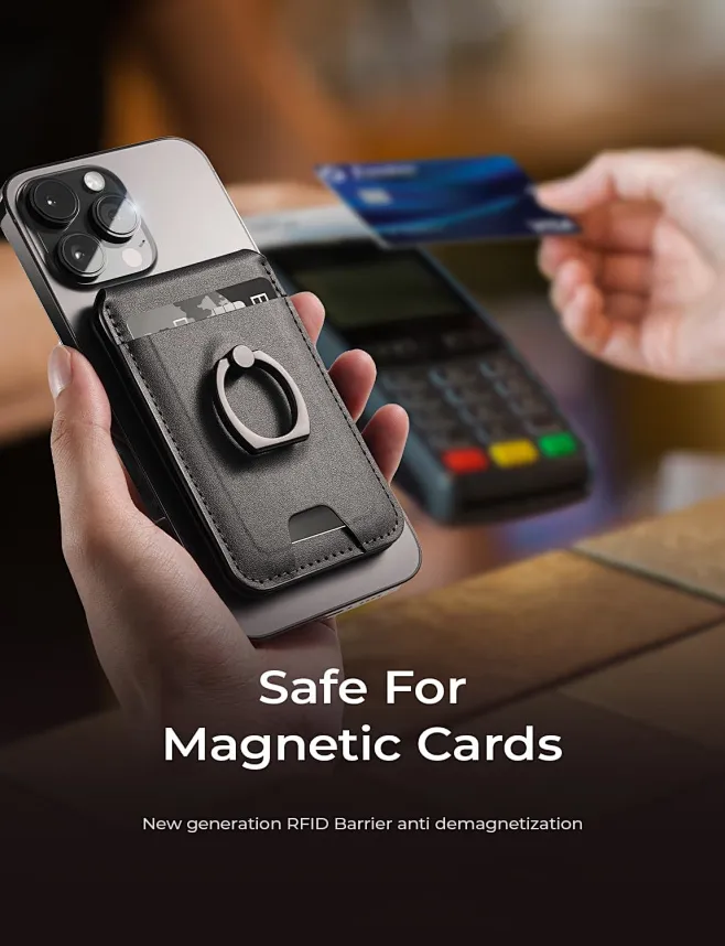 Amazon.com: LISEN for Magsafe Wallet [Strongest Magnetic] iPhone Wallet for Apple Wallet Magsafe ...