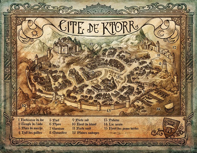fantasy map city cartography Plan rpg dnd ILLUSTRATION medieval TTRPG-花瓣网