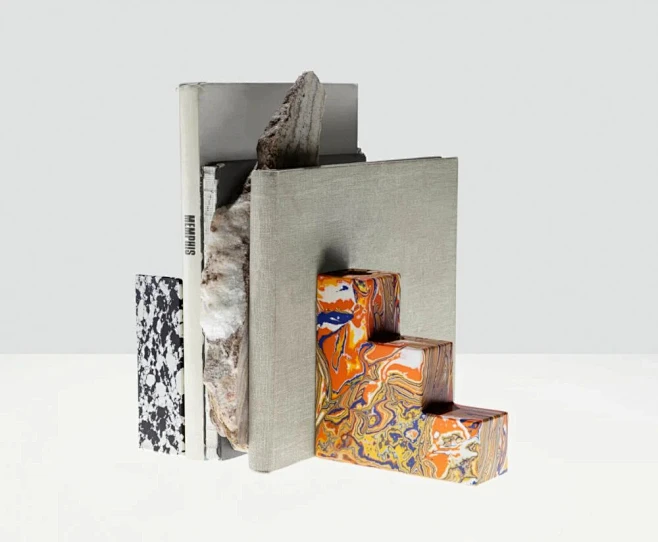 Swirl Stepped Bookends Set of 2 : Swirl is a series of geometric forms ...