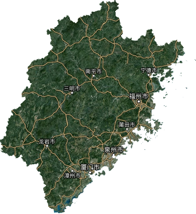 福建省高清卫星地图-花瓣网