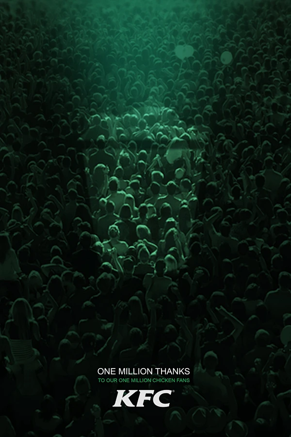 KFC .. ONE MILLION THANKS CAMPAIGN on Behance图片_概念海报-创意图片素材-花瓣网