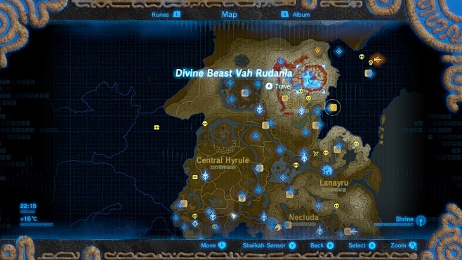 塞尔达传说 地图 the-legend-of-zelda-breath-of-the-wild-world-map
