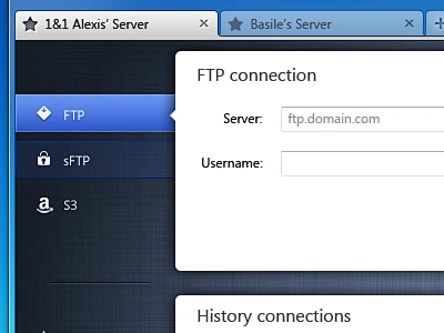 Very first shot of a new Windows ftp client.#ftp#,#windows#,#app#,# ...