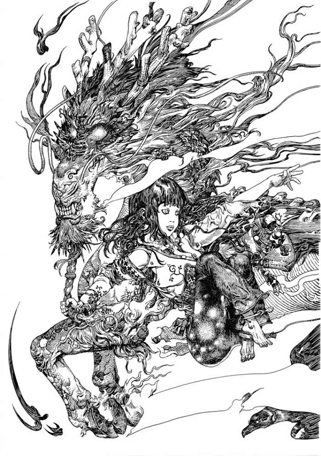 Beautiful marker drawings by Katsuya Terada-花瓣网