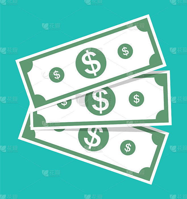 钱美元现金。纸币和货币的象征。印有100号的绿色钞票。银行、金融的象征。工资支付。财务成功的概念。经