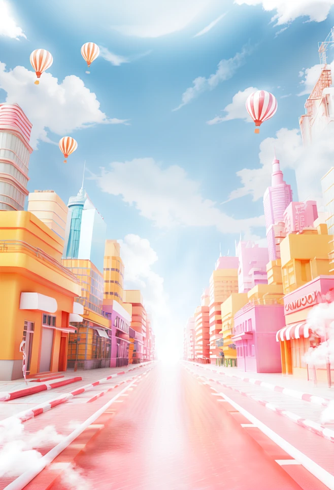 街道场景 (4)-花瓣网