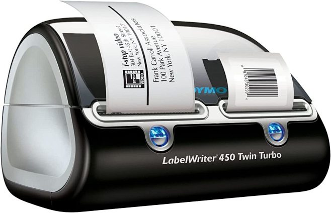 Amazon.com：DYMO LabelWriter 450 Twin Turbo 热敏标签打印机，黑色 - USB 连接 - 每分钟最多 ...