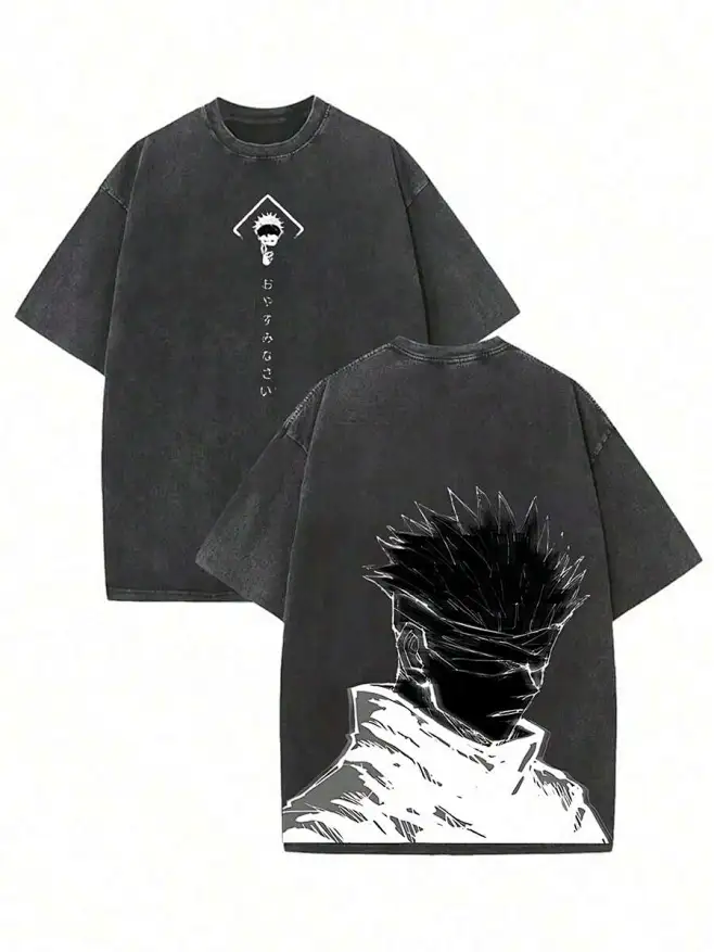 Japanese Cartoon Anime Curse: Gojo Gojo Gojo Pattern Double-Sided ...