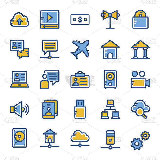 网络和通信矢量图标