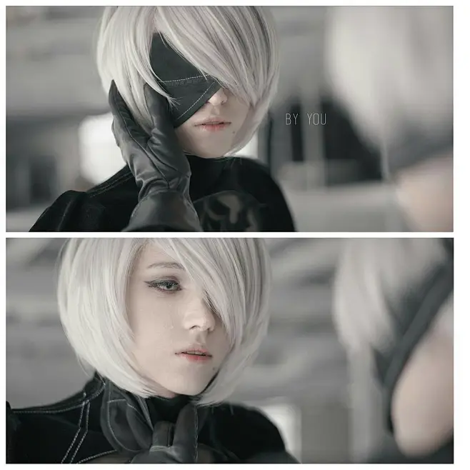 俄罗斯美女Cos《尼尔：机械纪元》2B小姐姐-花瓣网