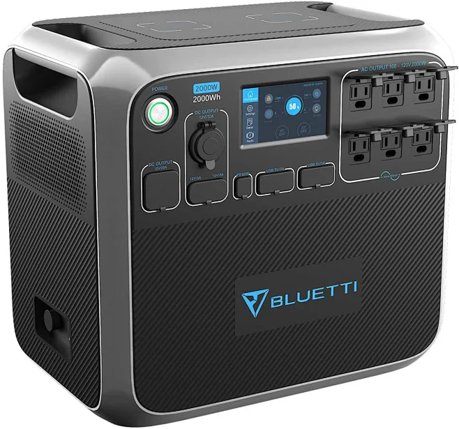 Amazon.com: BLUETTI Portable Power Station AC200P 2000W 2000Wh Solar ...