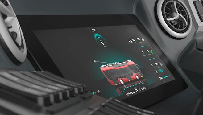 3D automotive design hmi Interface interface design ui design UI/UX ...