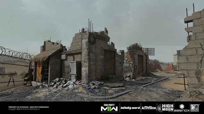 Call of Duty Modern Warfare 2 - Destroyed building-花瓣网