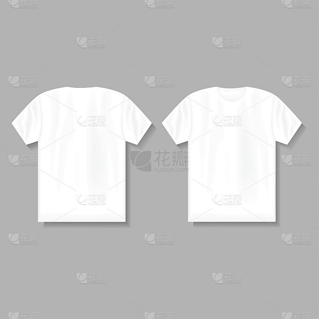 白色t恤样板，短袖t恤