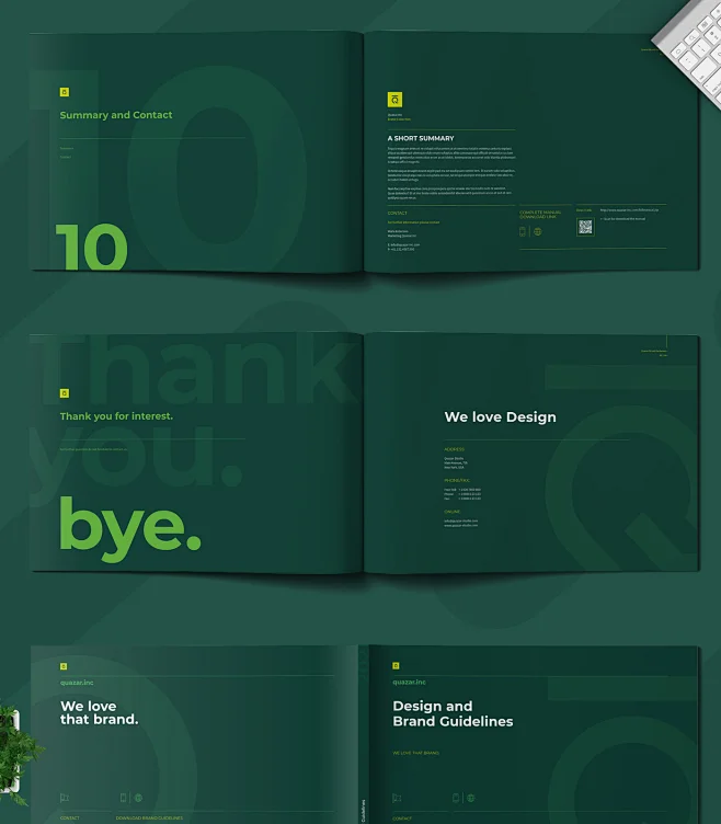brand brandbook brandguide Corporate Design guidelines horizontal identity Landscape manual ...