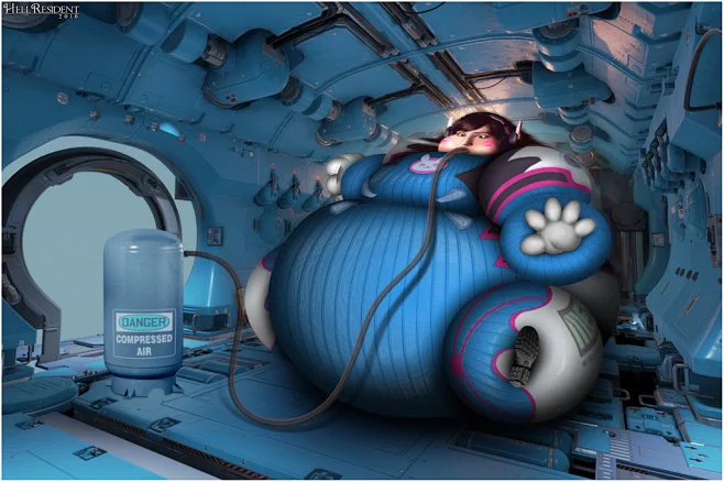 Hot Air D.Va by HellResident-Infl8-花瓣网