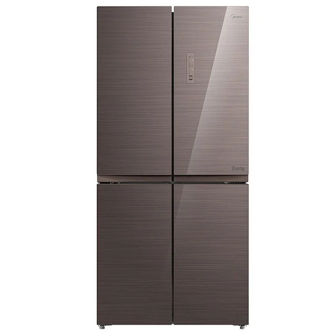 美的（Midea）442升十字门对开门冰箱玻璃面板铂金净味变频节能风冷无霜家用电冰箱BCD-442WGPM(E)-花瓣网