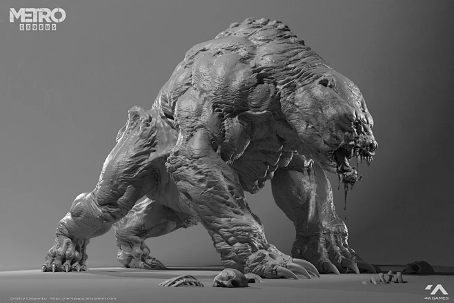 Metro Exodus- Forest God / hipoly model, Dmitry Osipenko ...