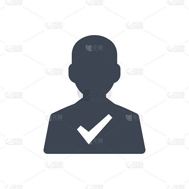 Account verify Icon. Approve, registered, user (Ve