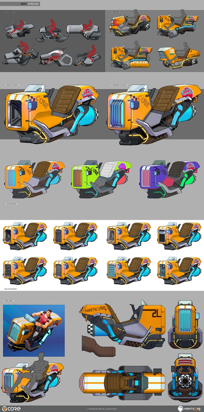 core #3, Evgeniy Evstratiy : a small portion of concept design work ...