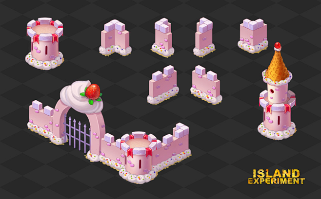 Isometric game assets, Daria Unicorn Princess