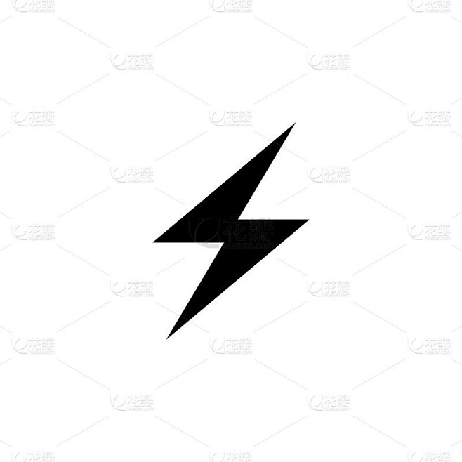 迅雷标志模板矢量图标插图