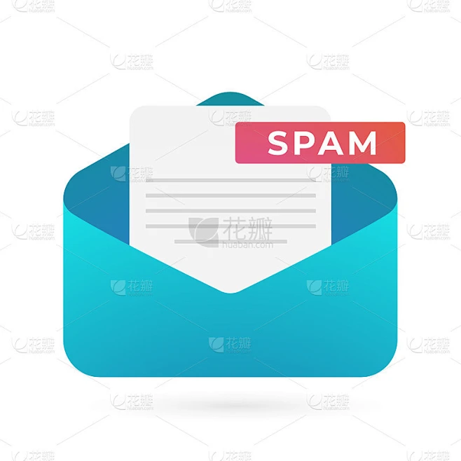Spam Email vector icon concept. Malware spreading 素材-花瓣网