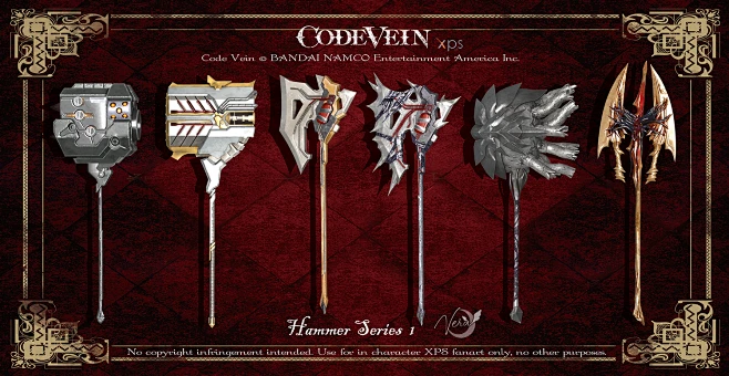 CODE VEIN-Weapon Download_Hammer Series Part.1-花瓣网