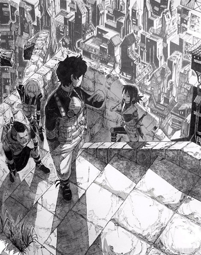 画师 omao 镜头感十足的作品