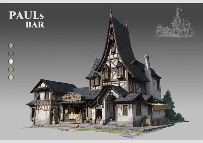 paul's bar, Yannnnnnng : paul's bar by Yannnnnnng on ArtStation.-花瓣网
