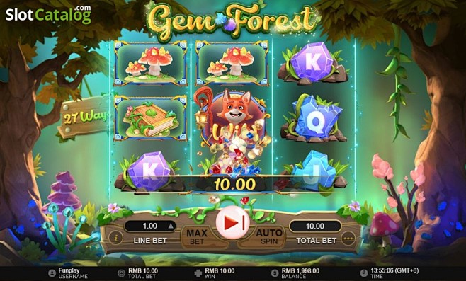 Review of Gem Forest (Video Slot from GamePlay) - SlotCatalog : Video ...