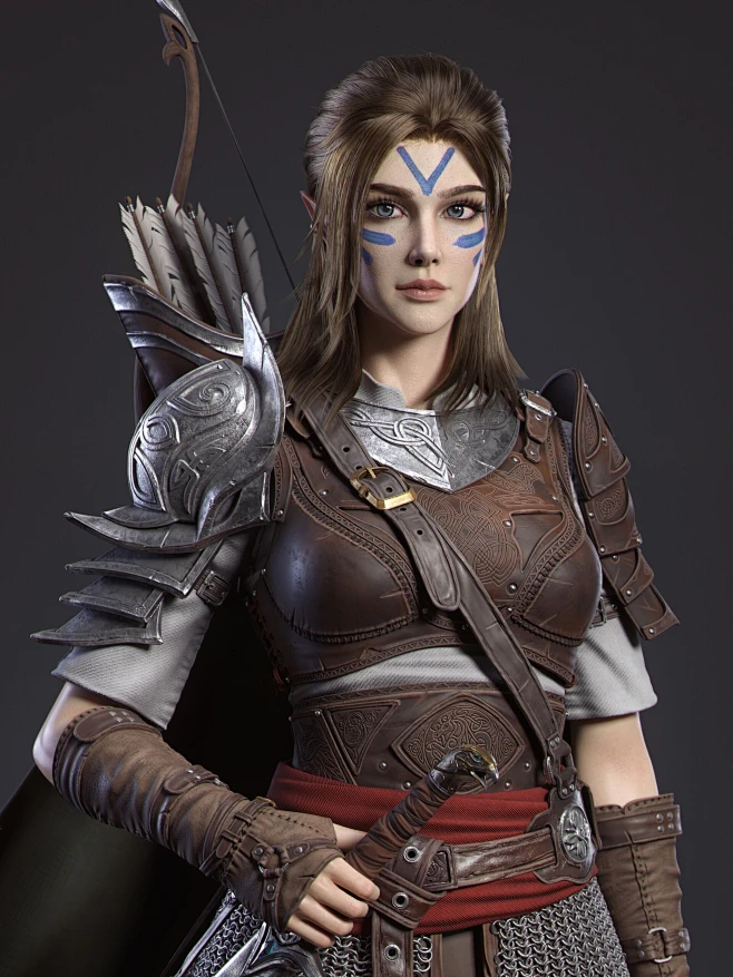 Elf Ranger, Liu Yang : My first CG work is based on the author's overview of Conor Burke (see ...